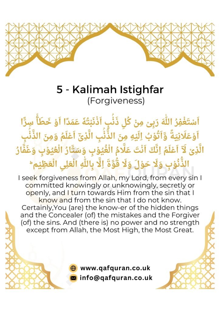 Six Kalimas in Islam with English Translation | Qaf Quran