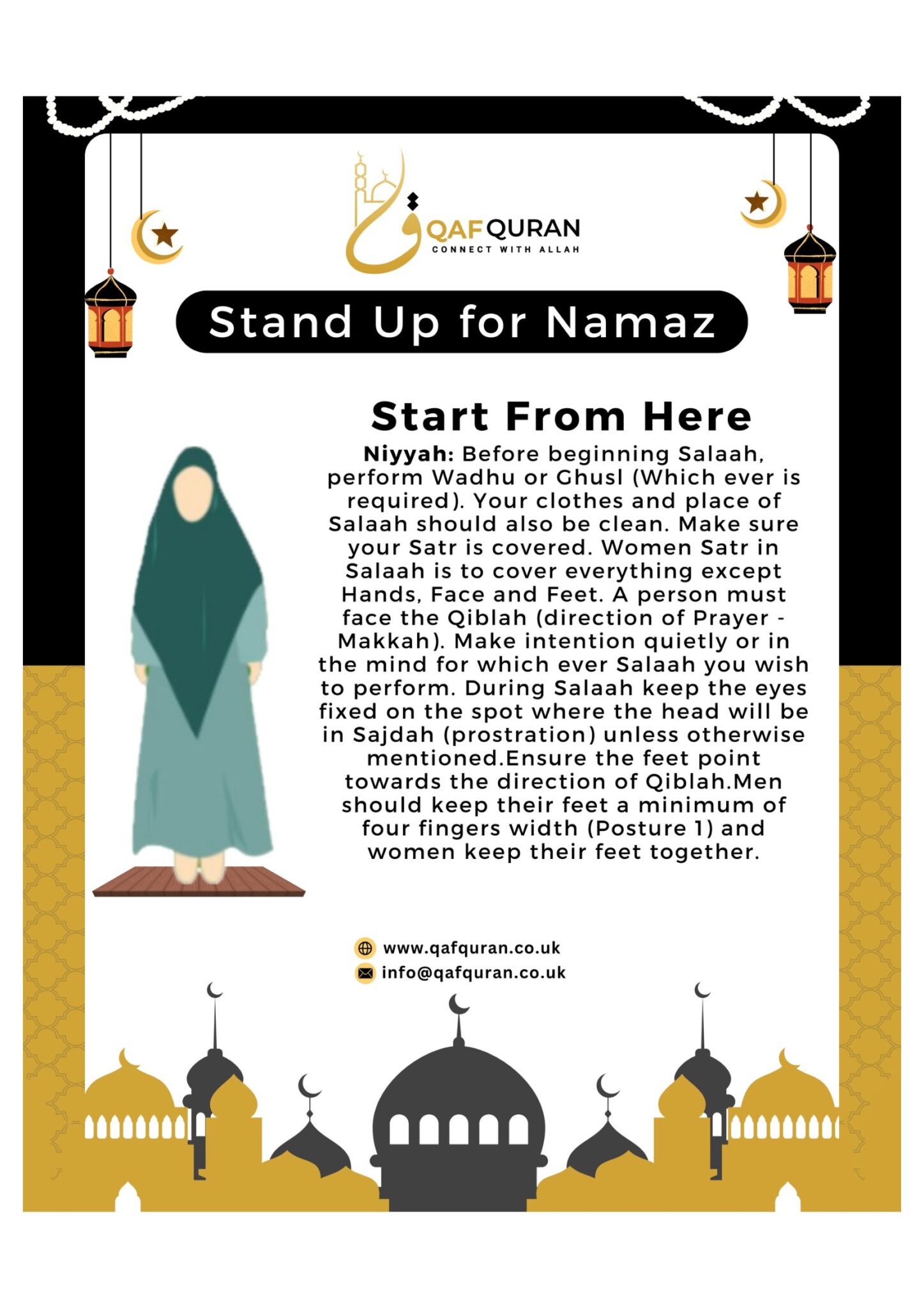 How to Offer Namaz for Women, Step by Step Guide | Qaf Quran