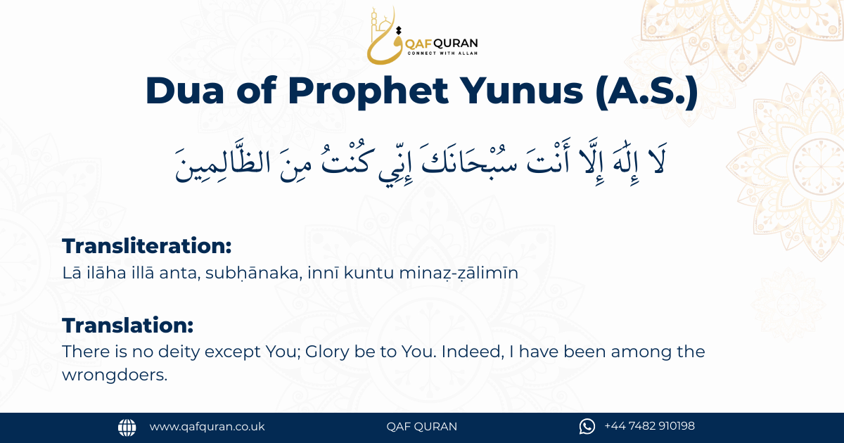 Dua of Yunus for Distress, Repentance & Relief